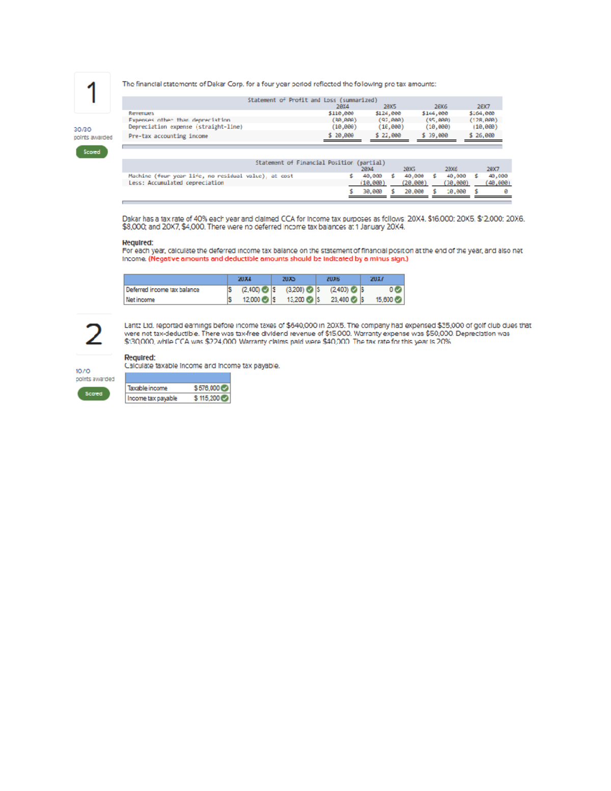 Quiz - Income Tax - ACCT-112 - Studocu