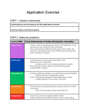 HK 271 Application Exercise 4.6 - Application Exercise STEP 1: Choose a ...