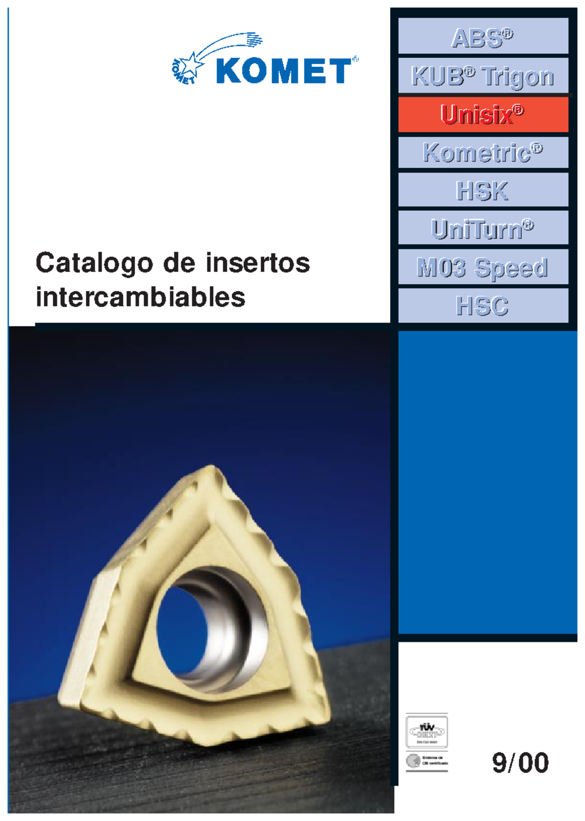 Plaquitas si - Back Trigon HSK Catalogo de insertos intercambiables M03 ...