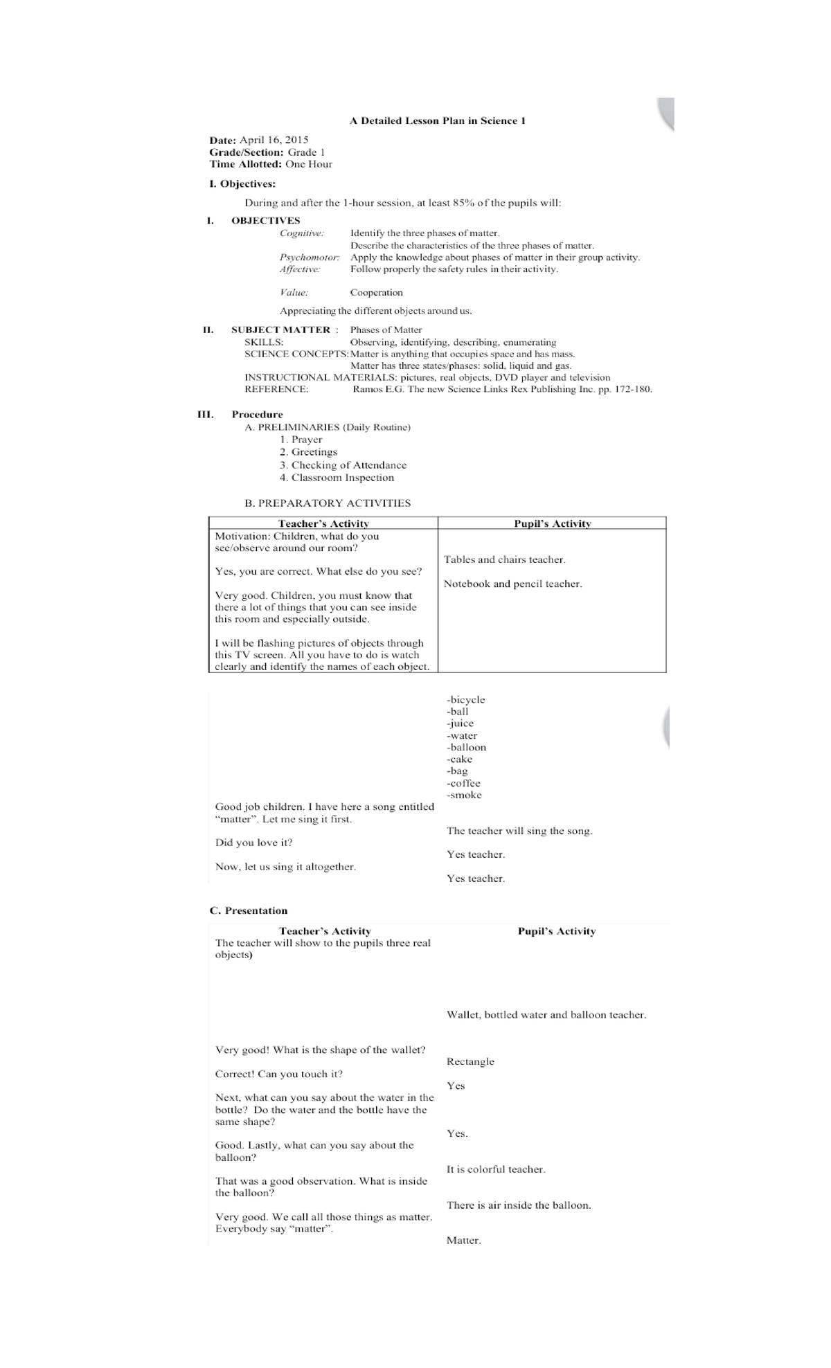 Dlp-science - notes - Elementary Education - Studocu