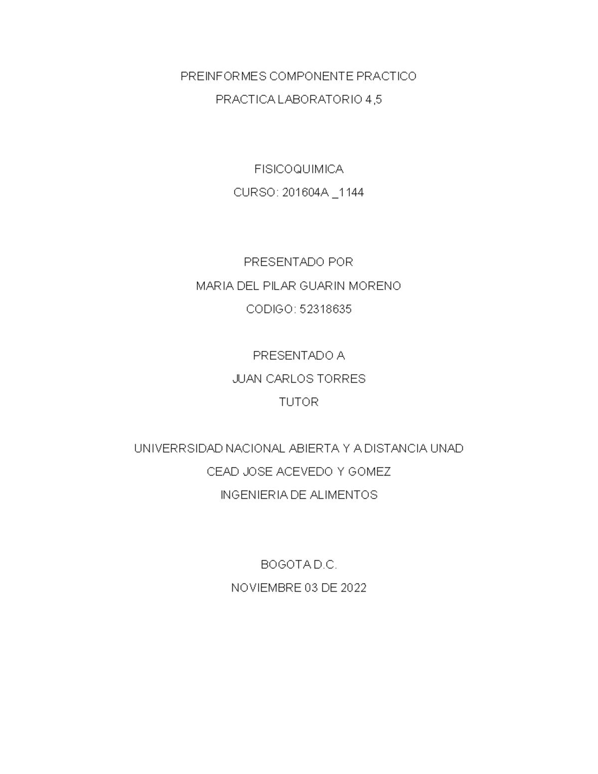 Preinformes Componente Practico 4,5 - PREINFORMES COMPONENTE PRACTICO PRACTICA LABORATORIO 4 ...