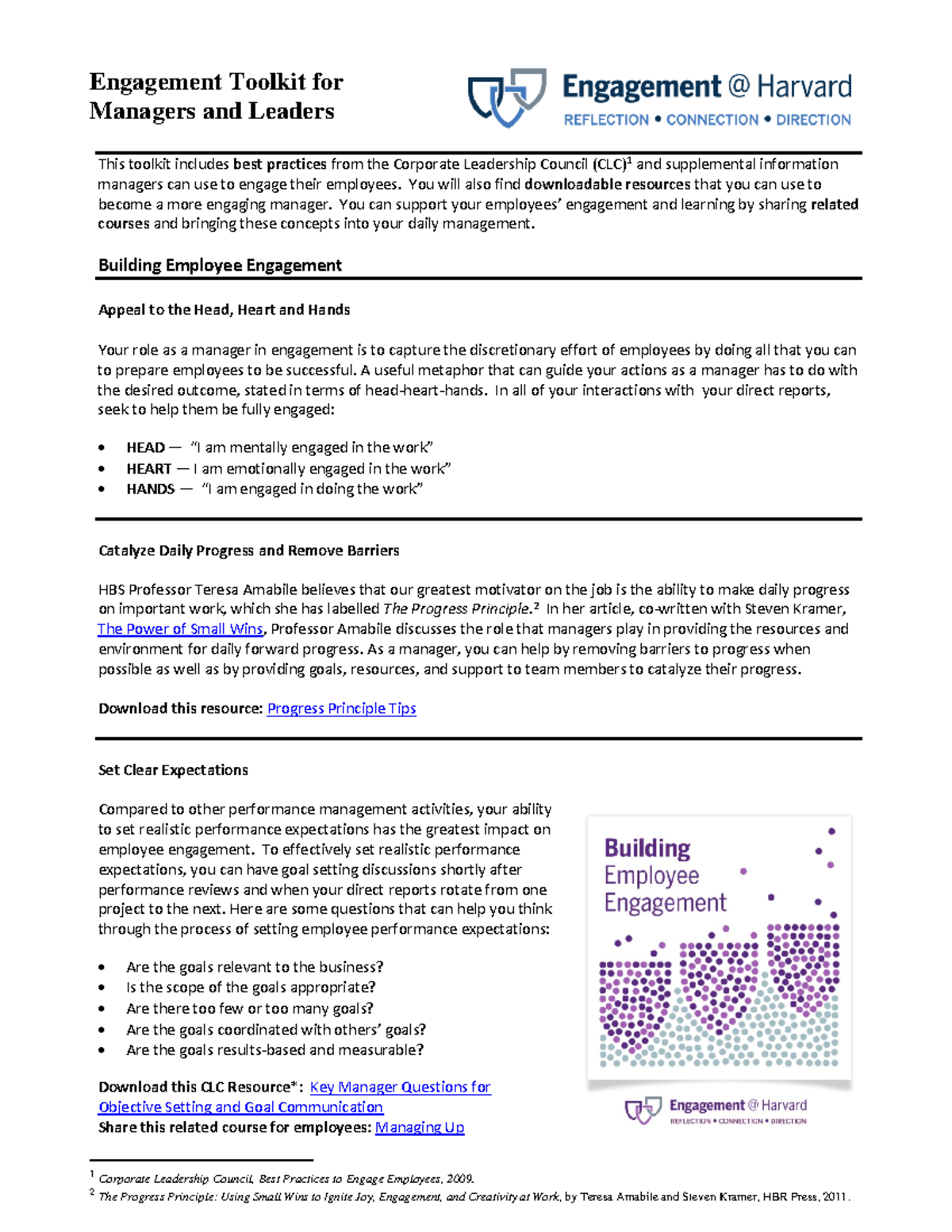 Engagement toolkit leaders managers - Engagement Toolkit for Managers ...