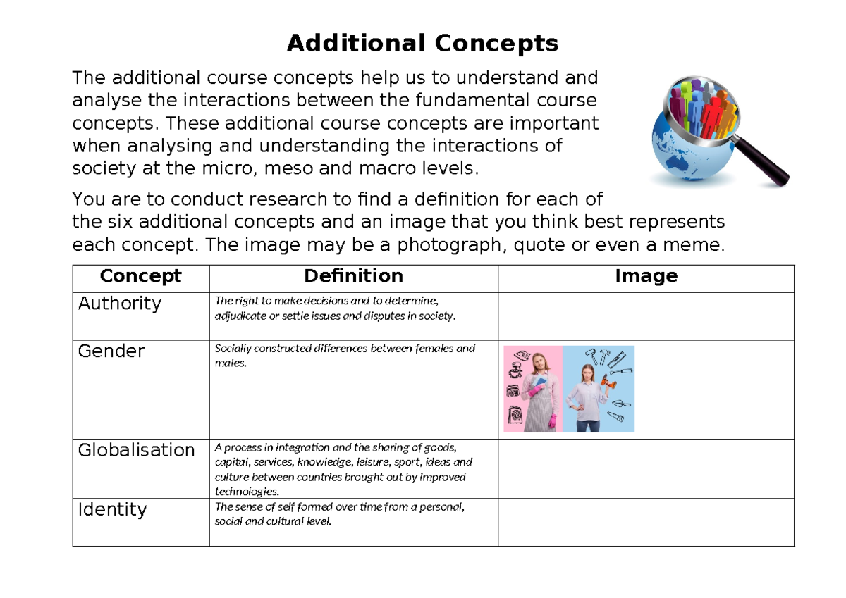 Additional Concepts-1 - Additional Concepts The additional course ...