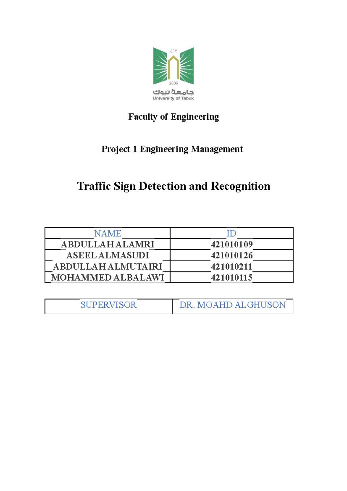 Traffic Sign Detection and Recognition V2 - Faculty of Engineering ...