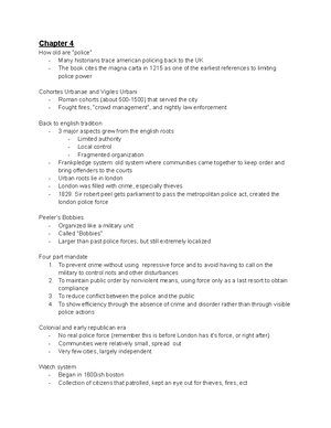 Policing Strategies Notes - Policing Strategies Notes Community ...