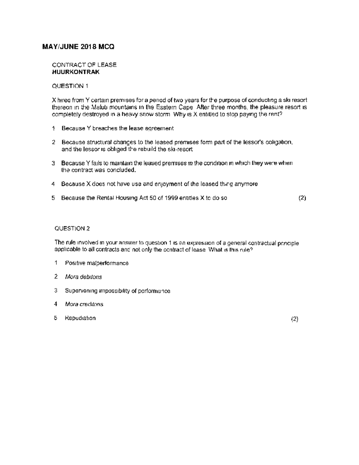 4 5927197744862070628 - lpl4801 - MAY/JUNE 2018 MCQ - Studocu