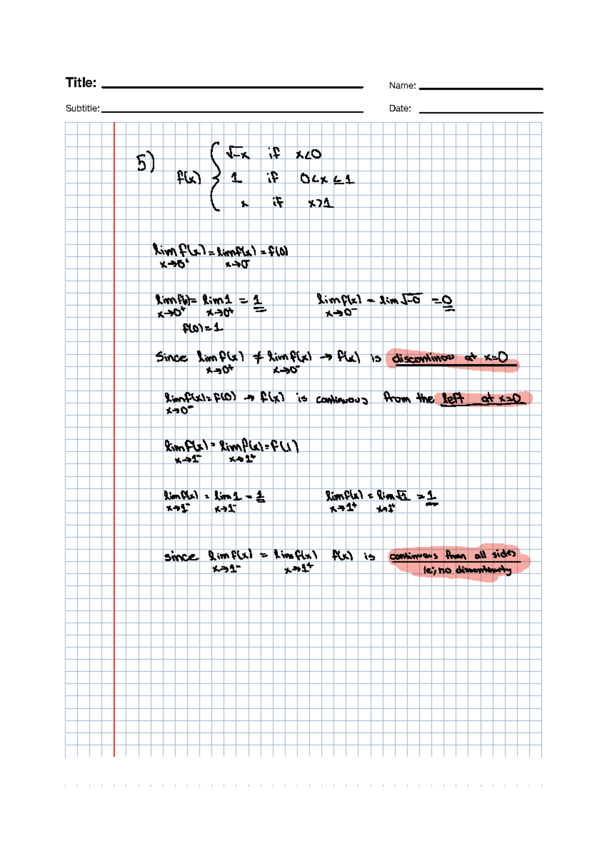 Q5 - Answers to math questuon - BIOL 1020H - Title: Subtitle: Name ...