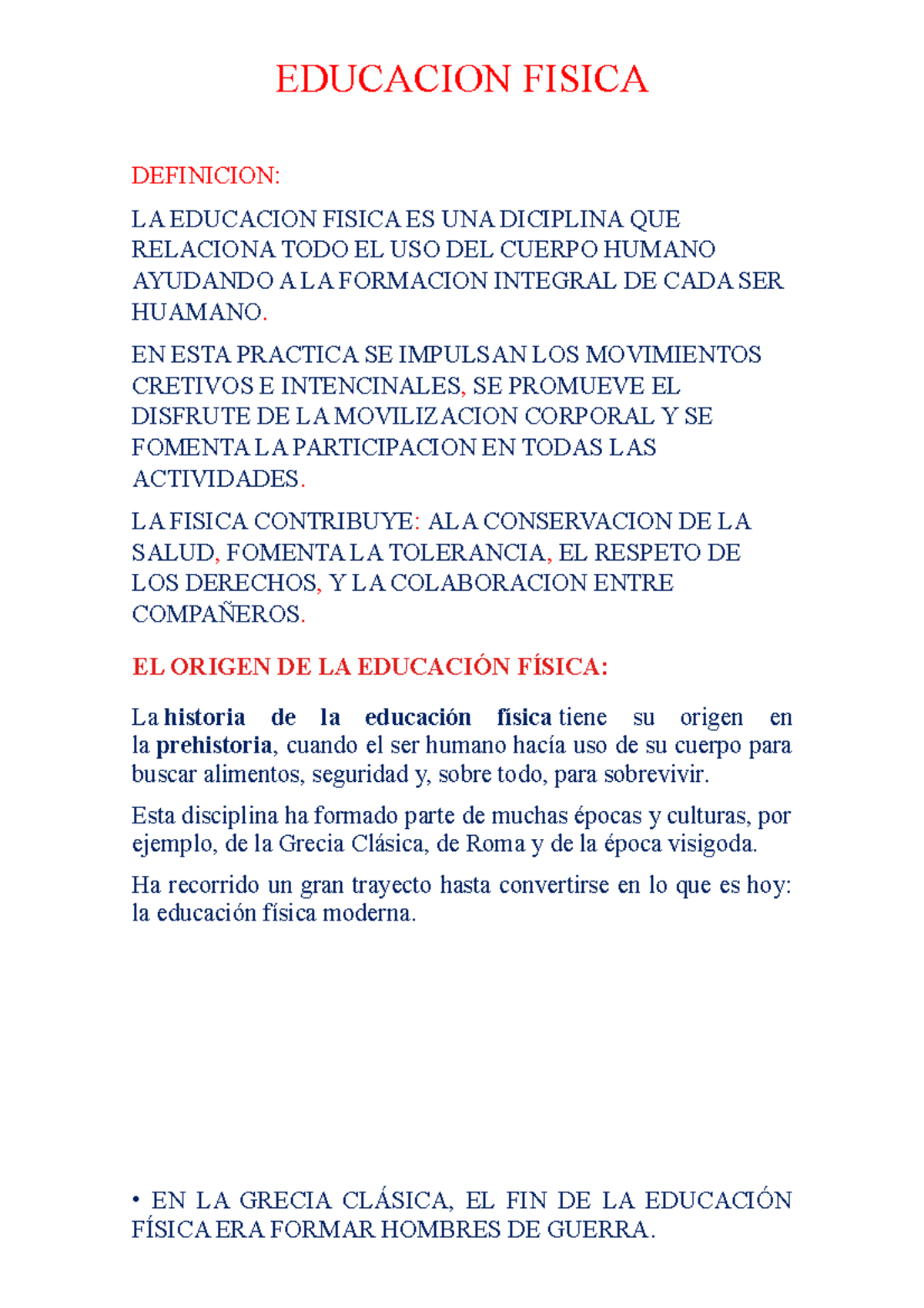 Educacion Fisica - nvnvn - EDUCACION FISICA DEFINICION: LA EDUCACION ...