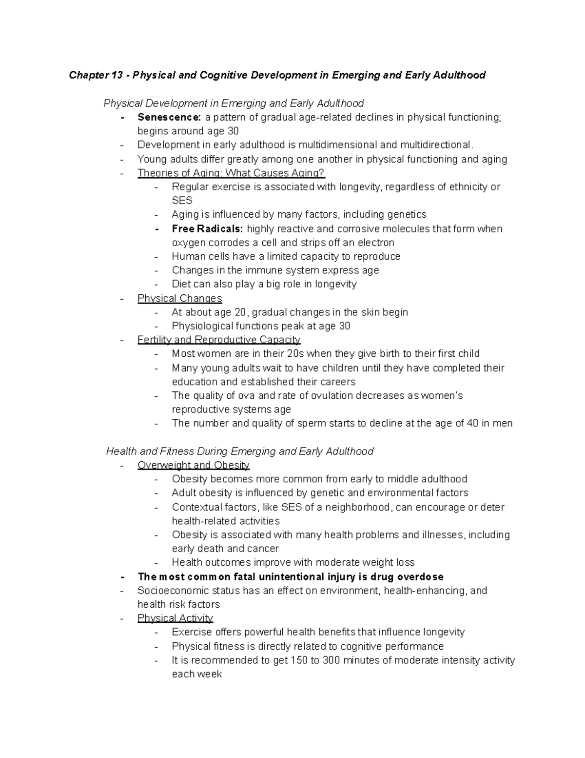 Developmental Psychology (PSY 376) Chapters 13-16 - Chapter 13 ...