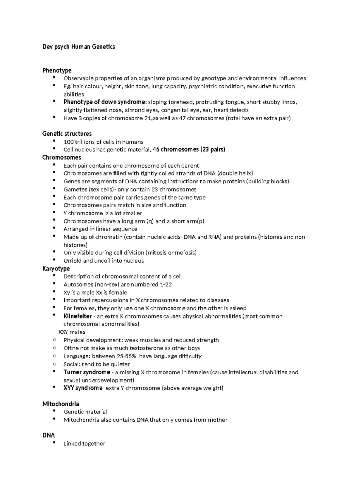 Dev psych Human Genetics - Dev psych Human Genetics Phenotype ...