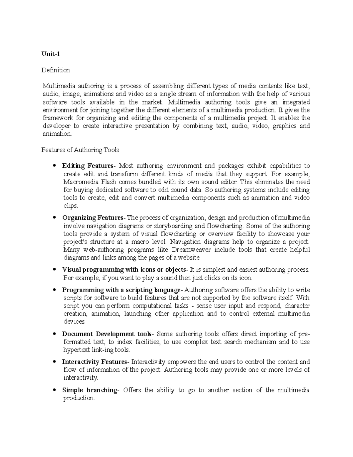 Unit-1 Details introduction to multimedia and virtual reality ...