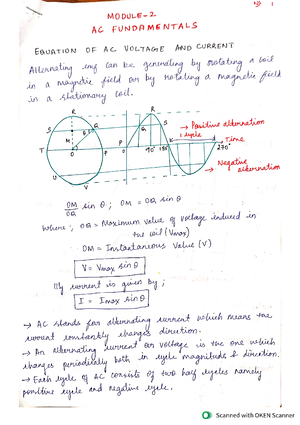 Module -2 (IEE) - vtu notes - Introduction to Electrical Engineering ...