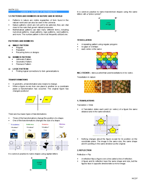 MATM Reviewer - fibonacci sequence - What is the Fibonacci Sequence? The Fibonacci sequence is a ...