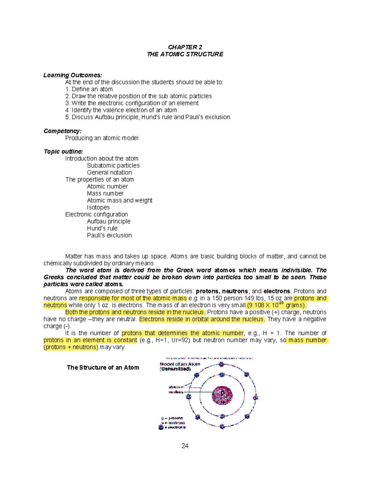 Chapter 2 atoms - You can find this in your ebook also. - CHAPTER 2 THE ...