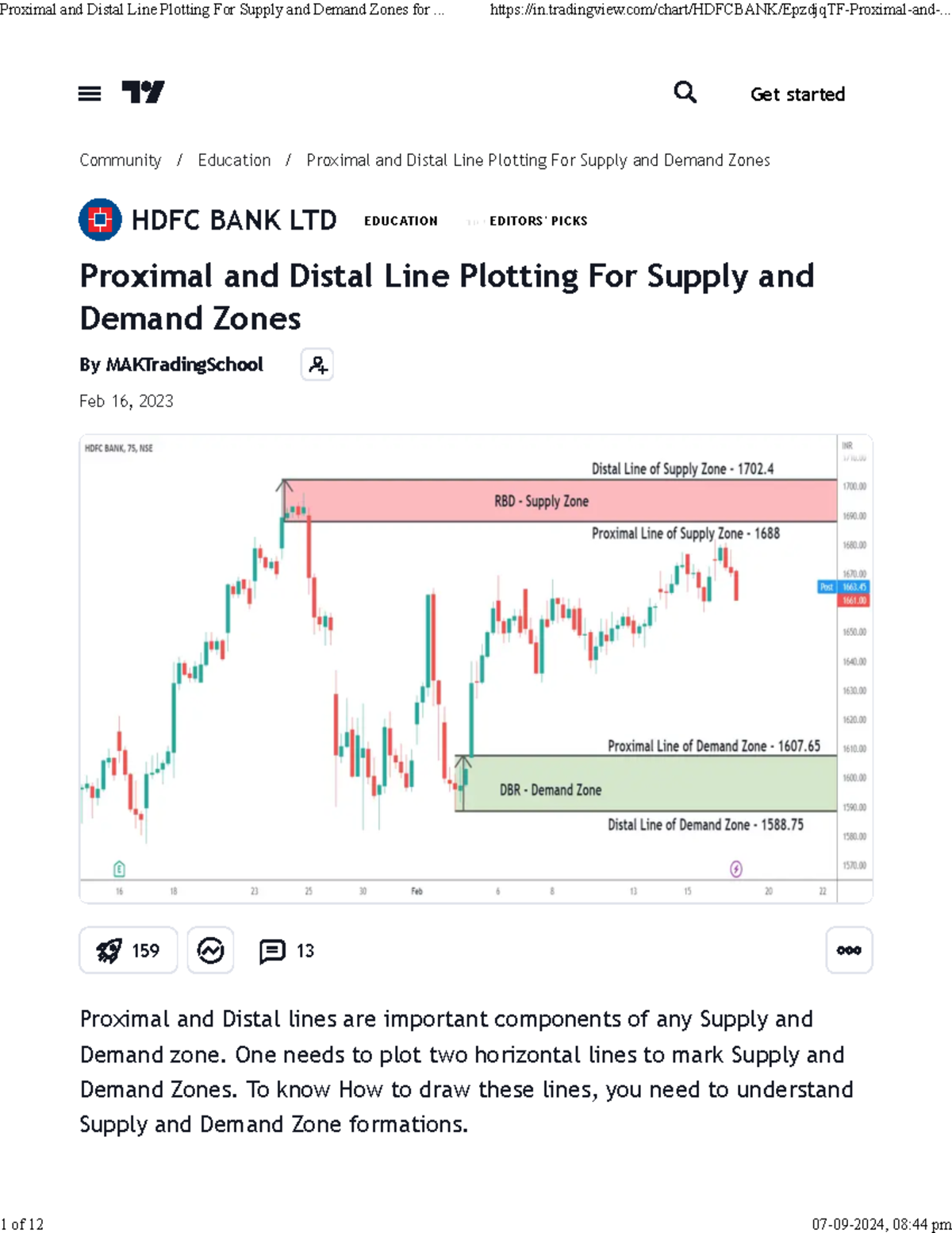 Proximal and Distal Line - One needs to plot two horizontal lines to ...
