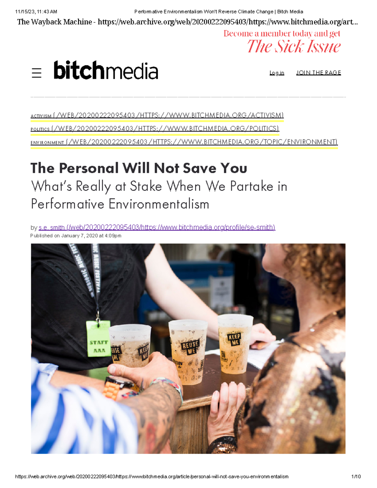 Smith 2020 - Performative Environmentalism Won’t Reverse Climate Change ...