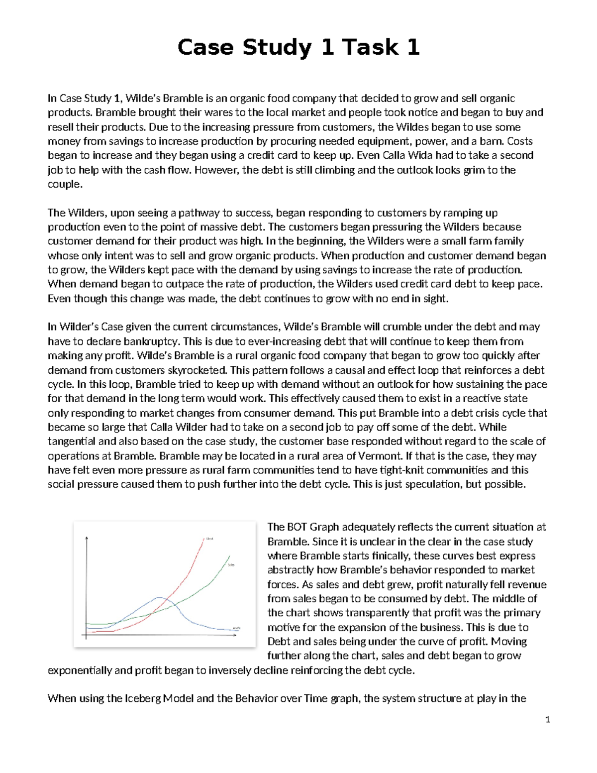 Systems Thinking 1 - First Assignment - Case Study 1 Task 1 In Case ...