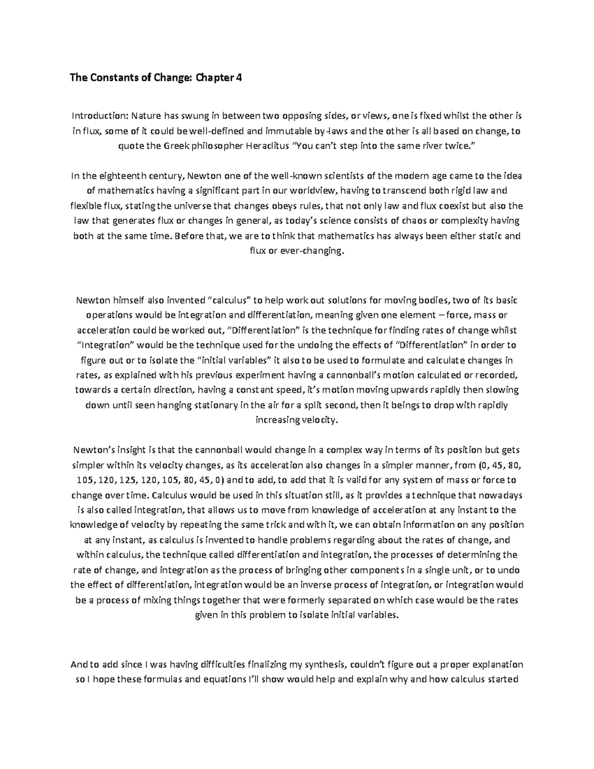 Chapter 4 The Constants of Change - The Constants of Change: Chapter 4 ...