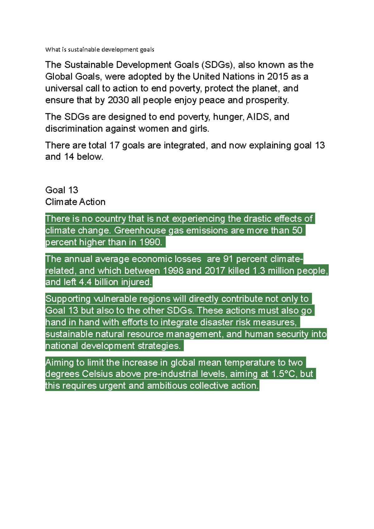 SDGs - About the goals on sdgs - What is sustainable development goals ...