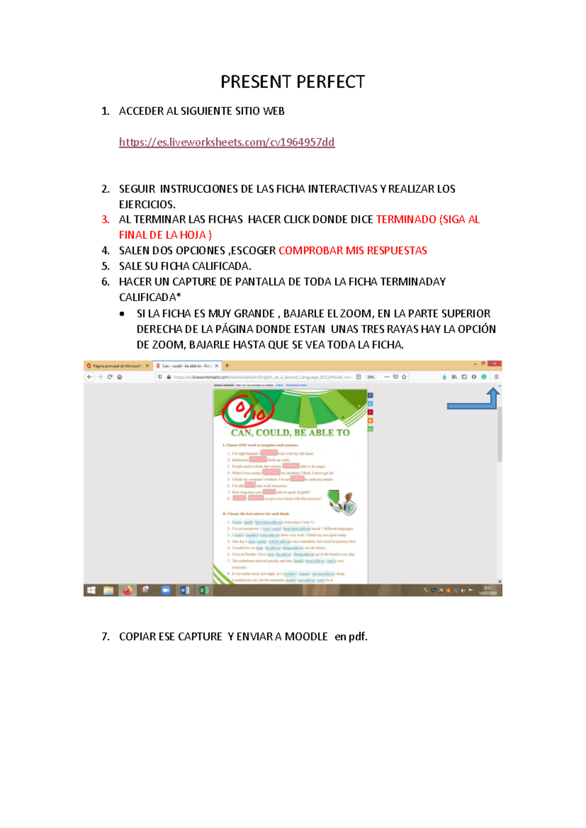 TASK 6 Graded - .... - PRESENT PERFECT 1. ACCEDER AL SIGUIENTE SITIO ...
