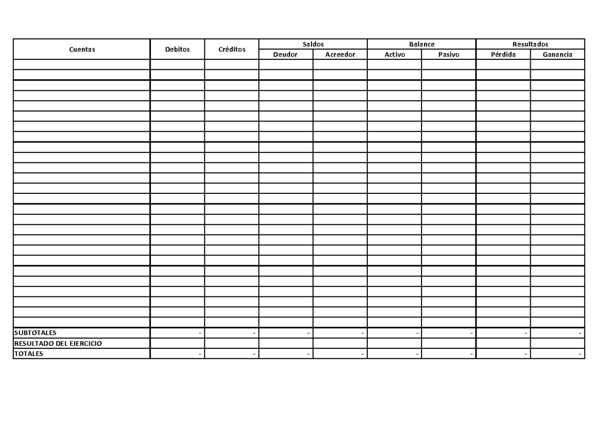 Balance de 8 columnas - Material de clase - Contabilidad para la ...