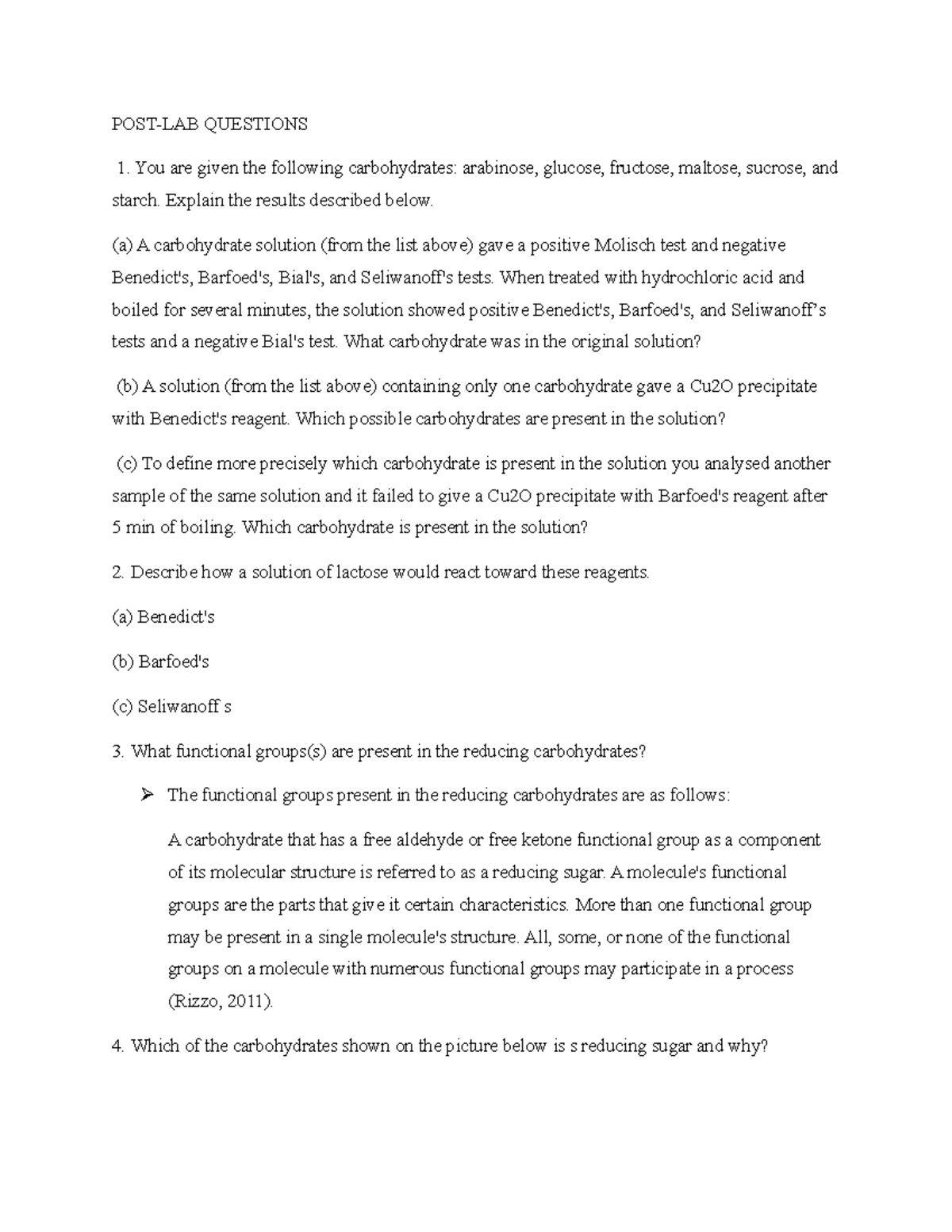 Post lab Exp. 6 - post lab questions - POST-LAB QUESTIONS You are given ...