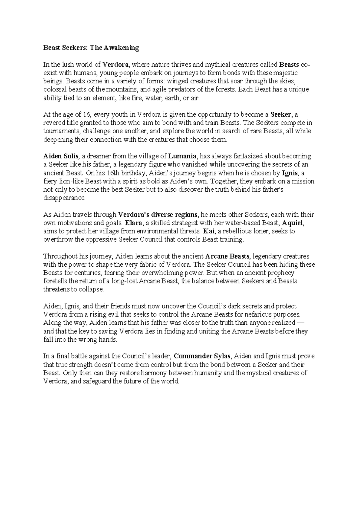 Narrative beast seekers - Beast Seekers: The Awakening In the lush ...