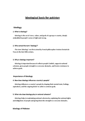 BA Pakistan Studies Compulsory Book PDF - Studocu