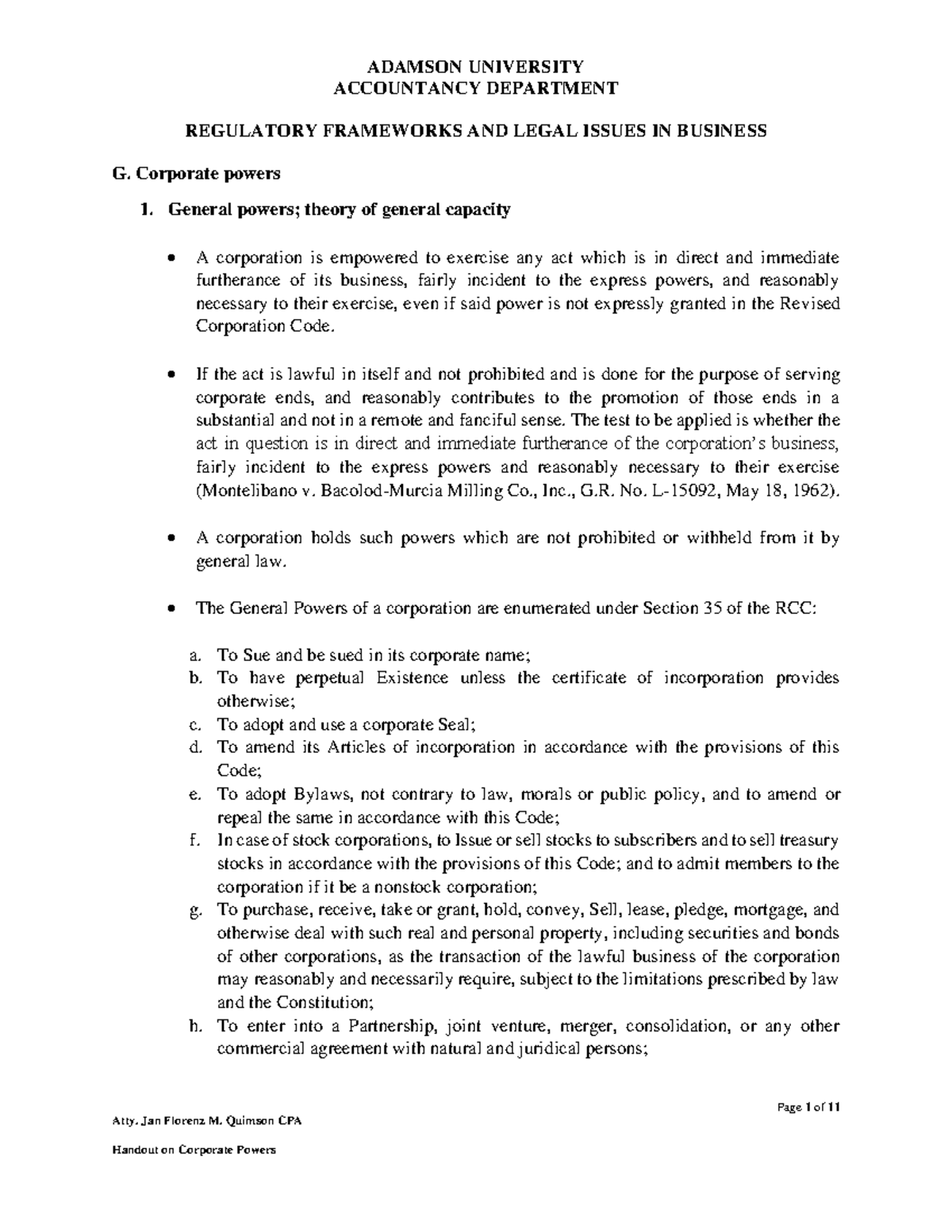 G - this notes helps to more understanding - ADAMSON UNIVERSITY ...