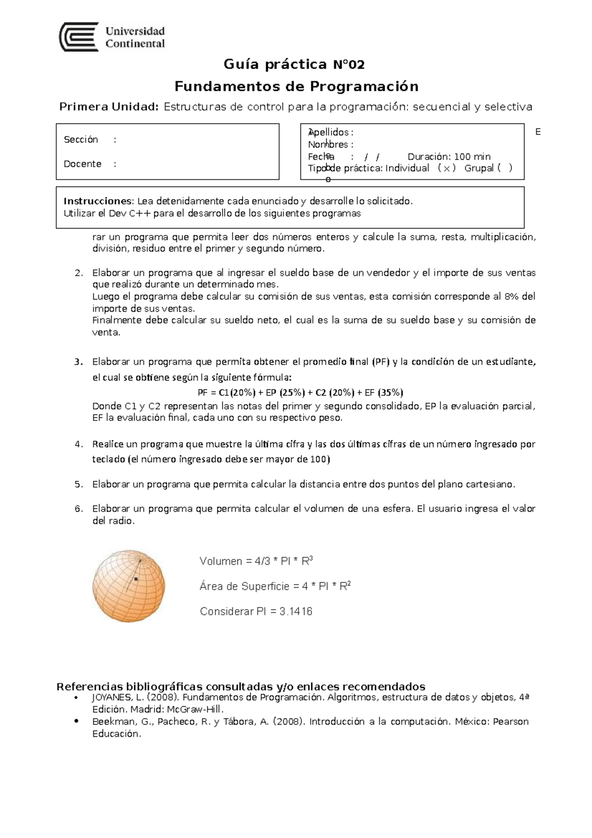 Semana 02 Guia de Practica 02 - Guía práctica N° Fundamentos de ...