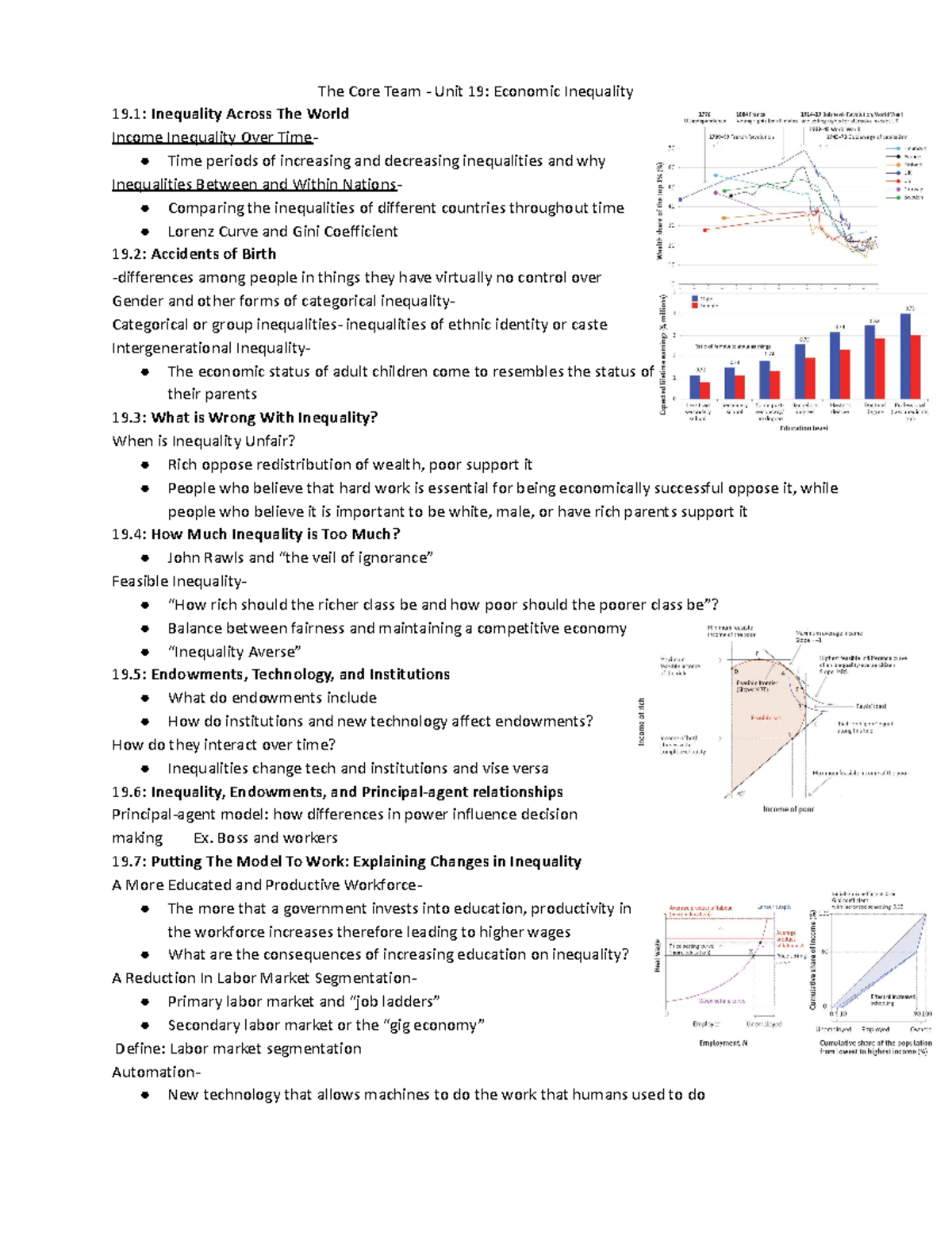 Chapter 19- Economic Inequality - The Core Team - Unit 19: Economic ...
