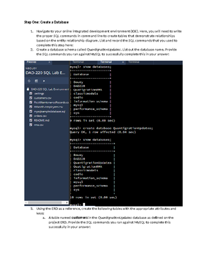 DAD 220 Module Five Major Activity - Analyze the results of - Studocu