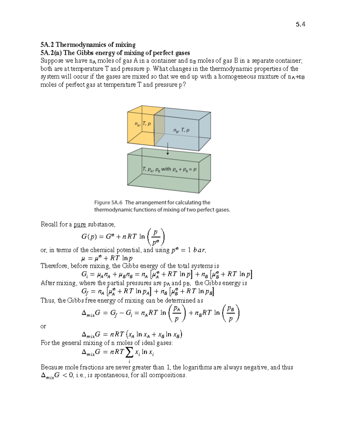 Lecture 28 Wed Nov 22 - Professor Alex Brown - 5. 4 5A Thermodynamics ...