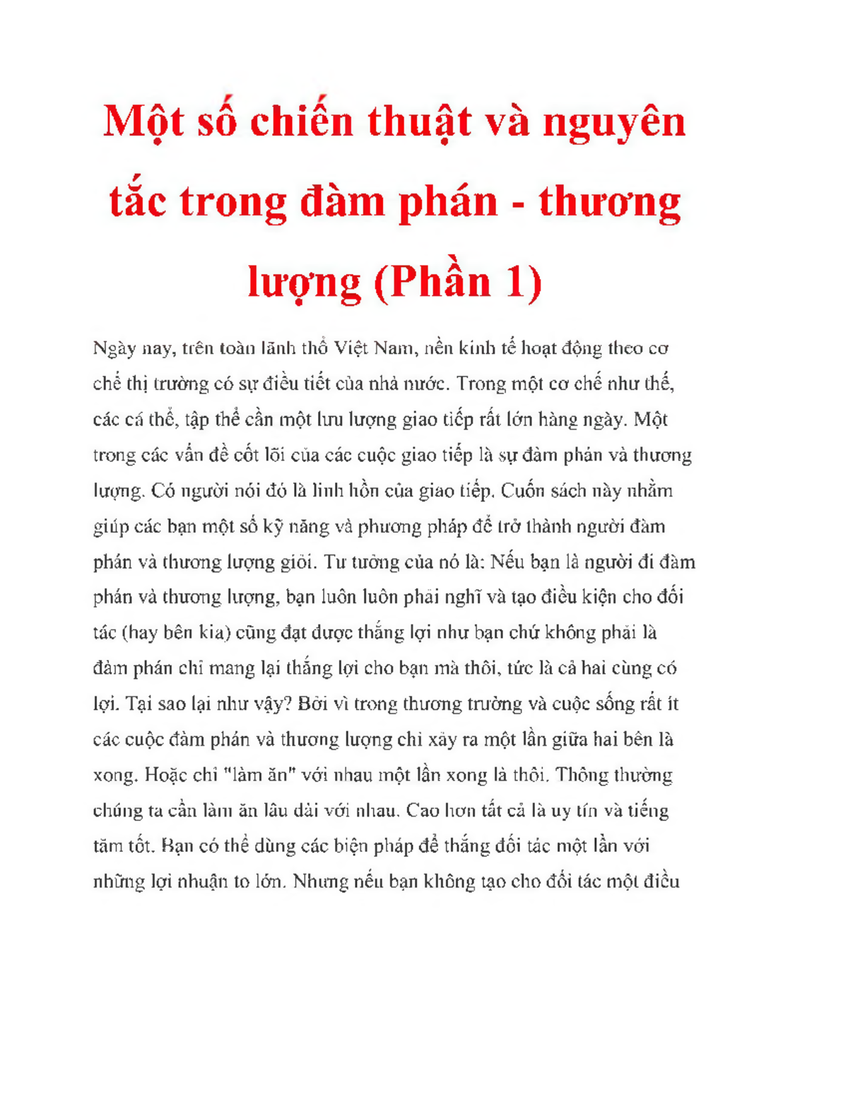 Full mot so chien thuat va nguyen tac trong dam phan thuong luong phan ...