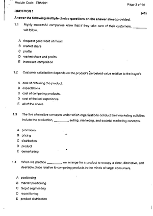 Ch 14 mcqs marketing - Chapter 14 Communicating Customer Value ...
