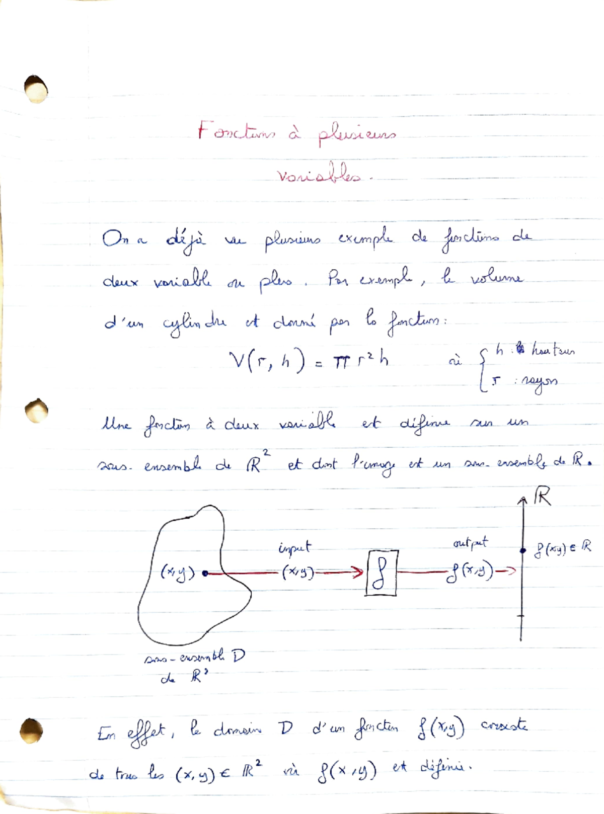 Cours 18 Fonctions a plusieurs variables - On a duux ankale us. ensemb ...