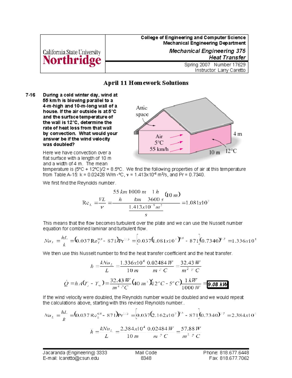 Hw09 - HW solutions - College of Engineering and Computer Science Mechanical Engineering ...