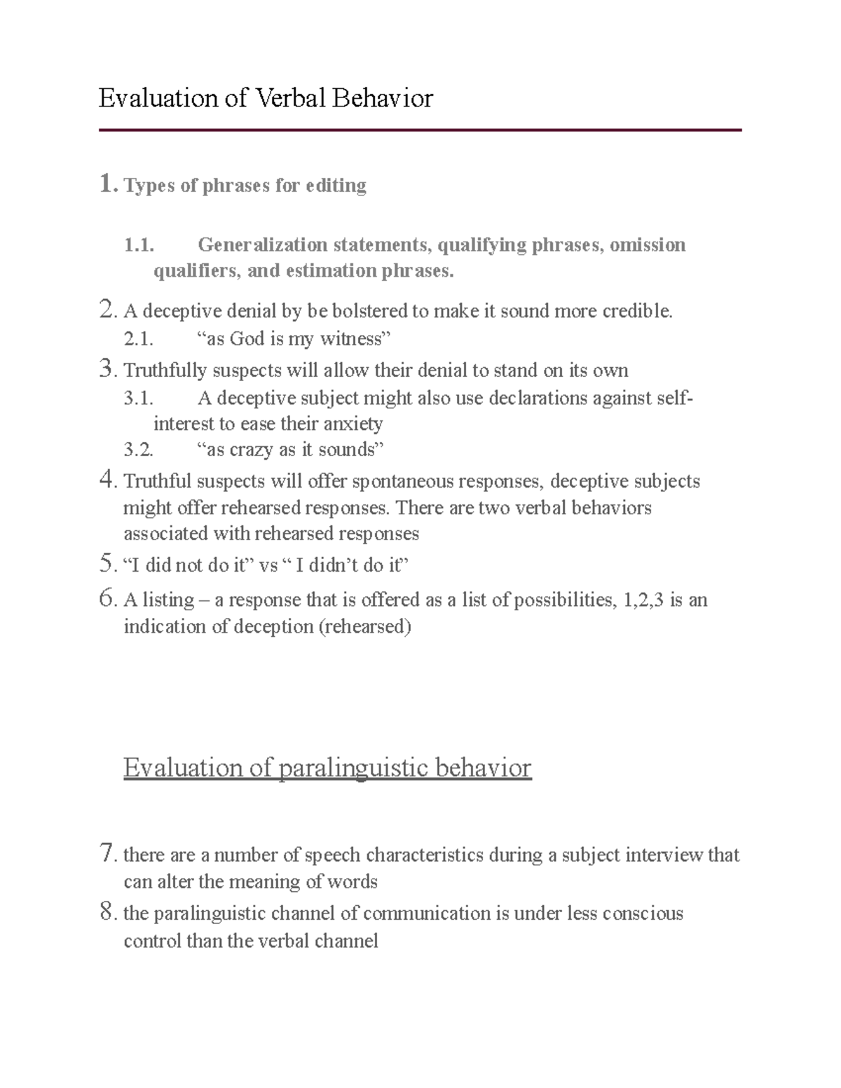 Evaluation of Verbal Behavior - Types of phrases for editing 1 ...