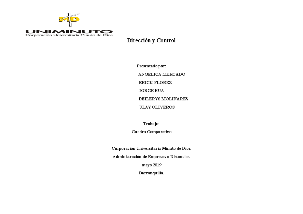 Megatendencias Administrativas - Dirección y Control Presentado por ...