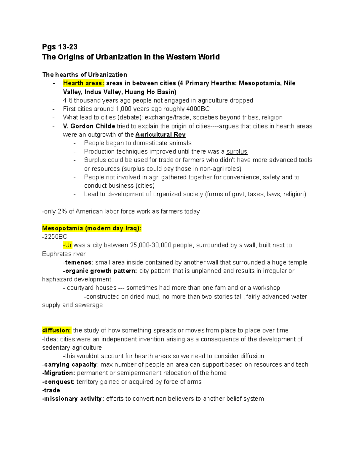 Week 2 - week 2 lecture notes from in-class slides - Pgs 13- The ...