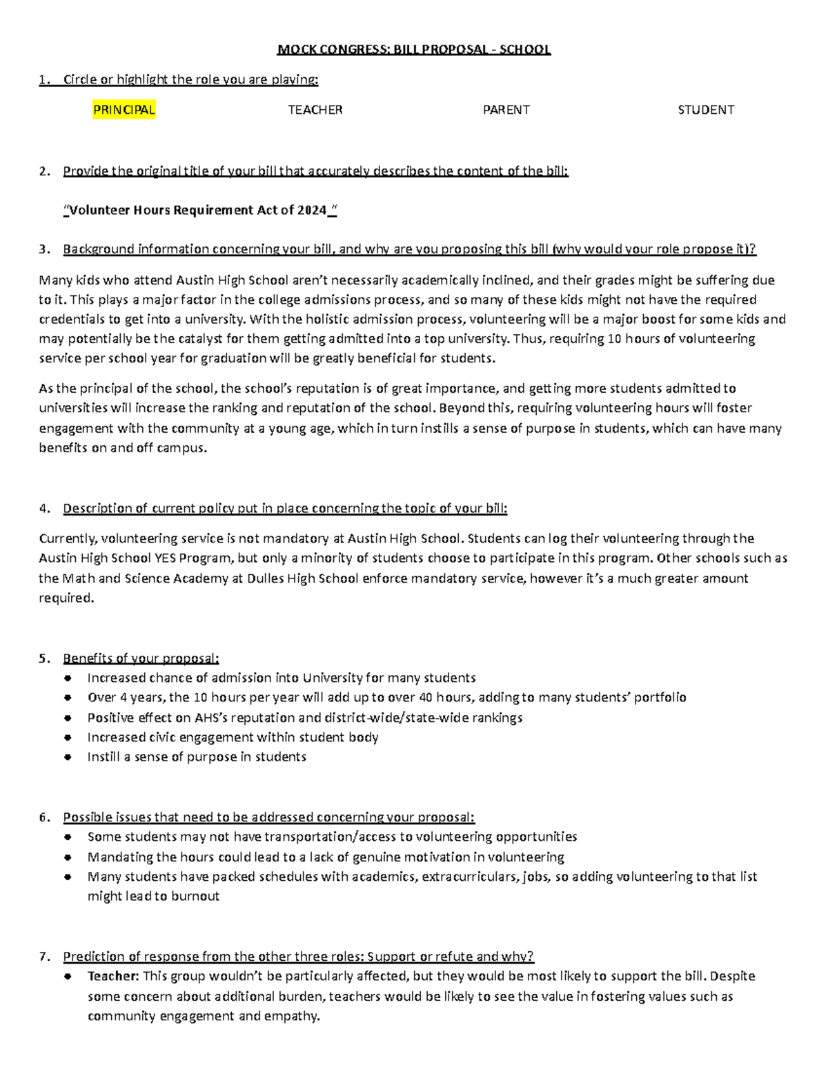 Mock+Congress+Bill+Proposal+-+School Aarnav G - MOCK CONGRESS: BILL ...