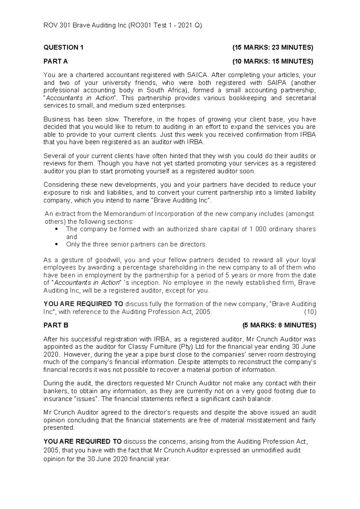 2. Brave Auditing Q - ROV 301 Brave Auditing Inc (RO301 Test 1 - 2021 Q ...