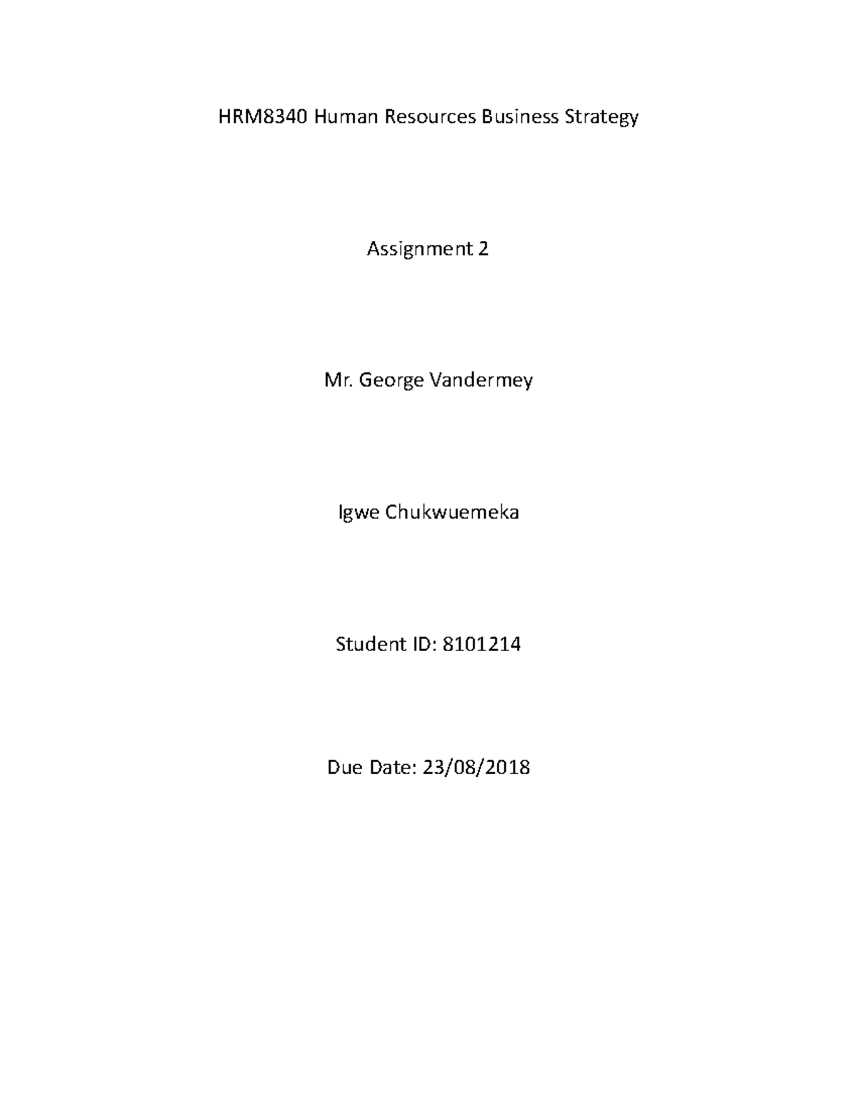 HCL Technologies - Assignment - HRM8340 Human Resources Business ...