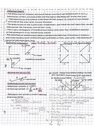Statics Notes (CH2 Force Vectors) (14) - EGR 140 - Studocu