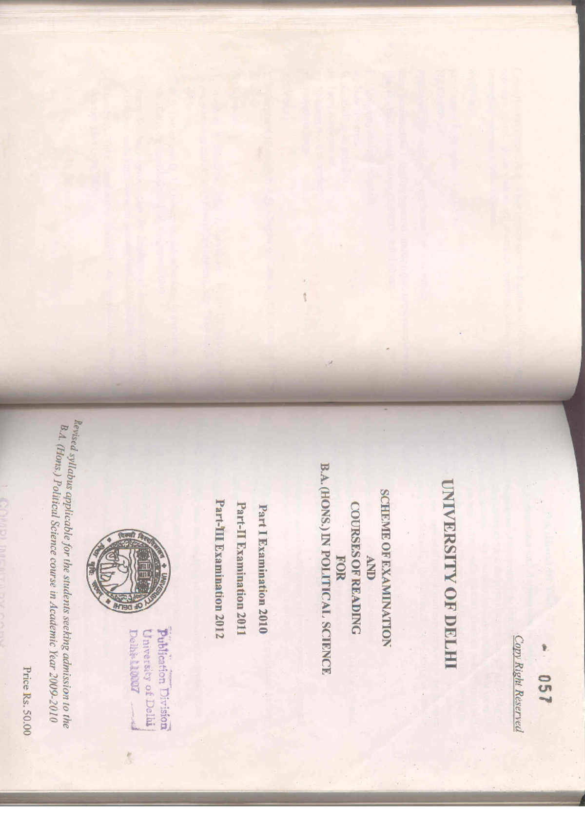 2010-2012 BA Hons Pol. Science - Political science - Studocu