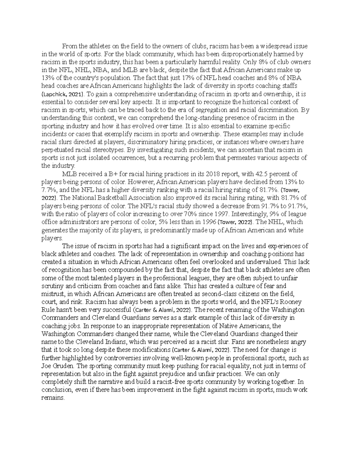 New mod 2 ids400 - module 2 assignment - From the athletes on the field ...