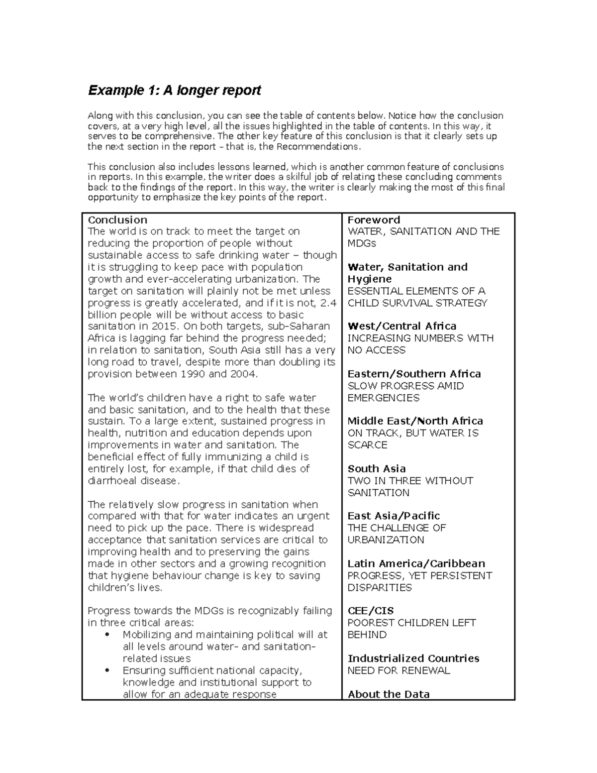 Conclusions example 1 - Lecture notes 12 - for all studnets - Example 1 ...