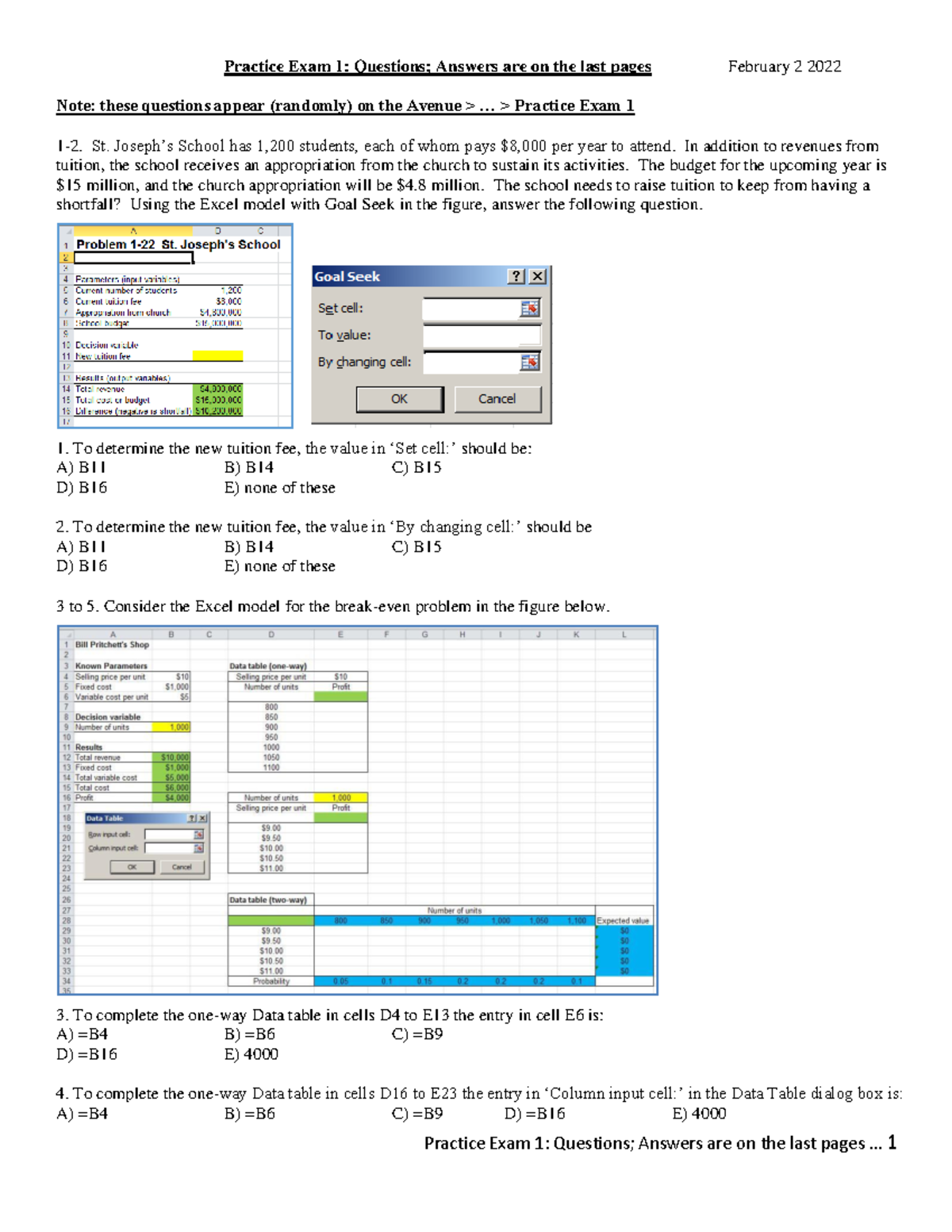 Practice exam 1 - questions and answers - feb 2022 - Practice Exam 1 ...