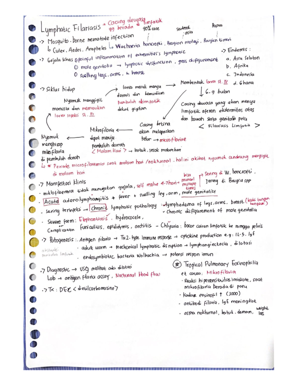 Filariasis dan Dengue - Tropical Medicine - Studocu