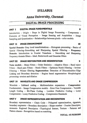 Dip-2 - digital image processing materials for exam - S. Sridhar ...